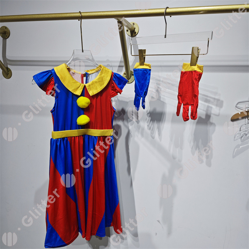 🇲🇾The Amazing Digital Circus Pomni Costume For Kids Girl Blue Red ...