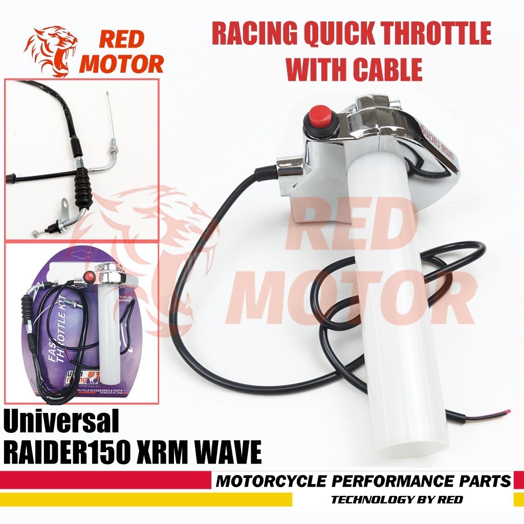 Racing Quick Throttle Universal with Cable Carb Type Raider 150 Lc135 ...