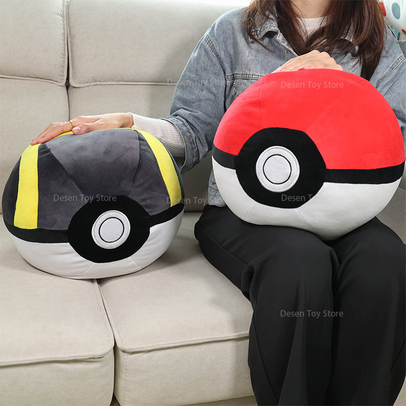 Pokemon Plush Big Size PokeBall Cushion Ultra Ball Master Ball Great ...