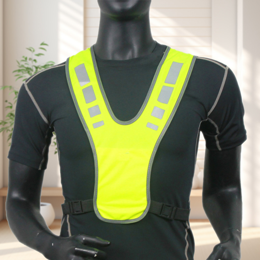 Running Reflective Vest High Visibility Battery Powered LED Reflective ...