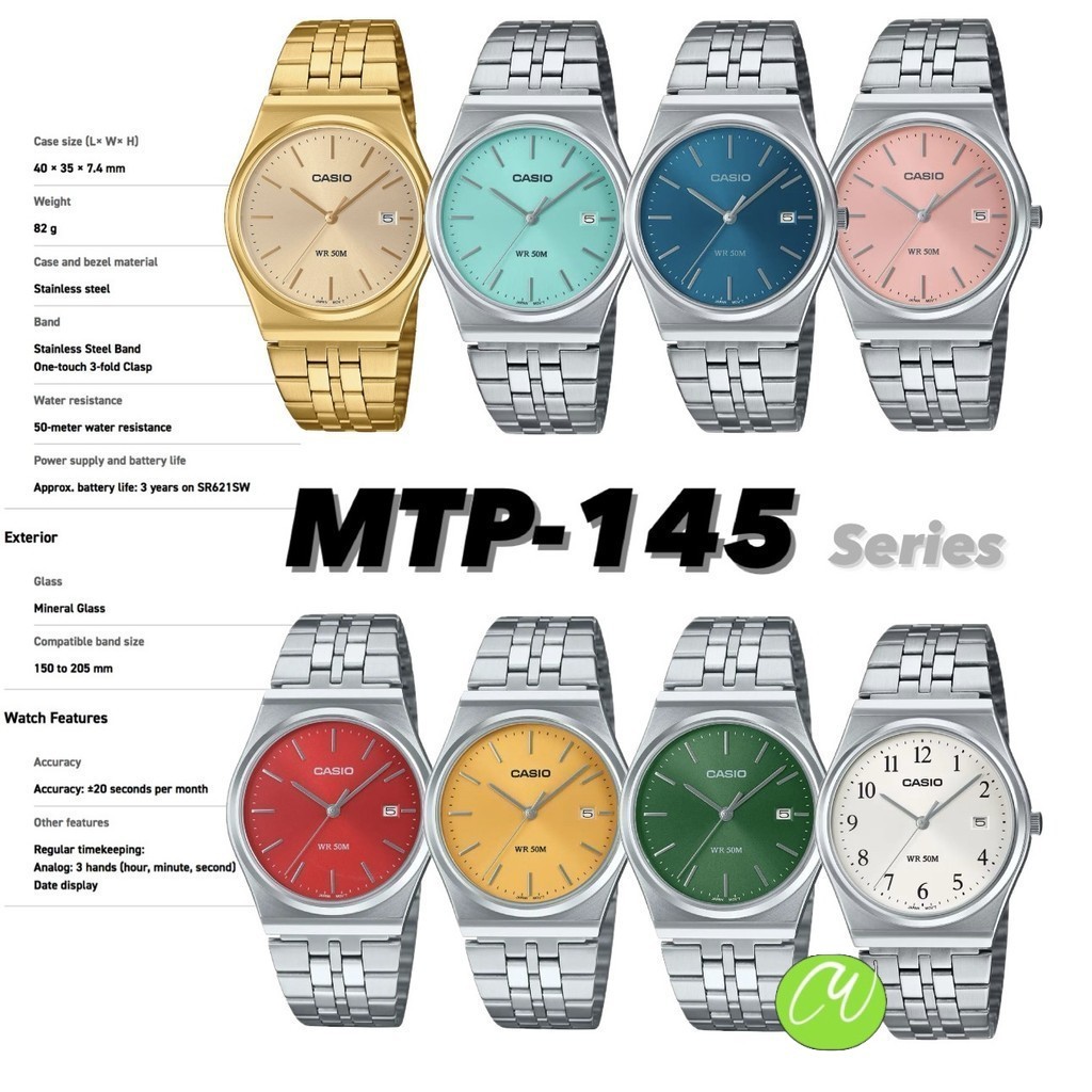 [ Official Casio Warranty ] Casio Mtp B145d Series Analog Men Watch Shopee Malaysia