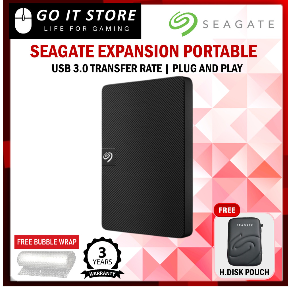 Seagate Expansion Portable External Hard Disk HDD Hard Drive USB 3.0 (1TB/2TB/4TB/5TB) | Shopee ...