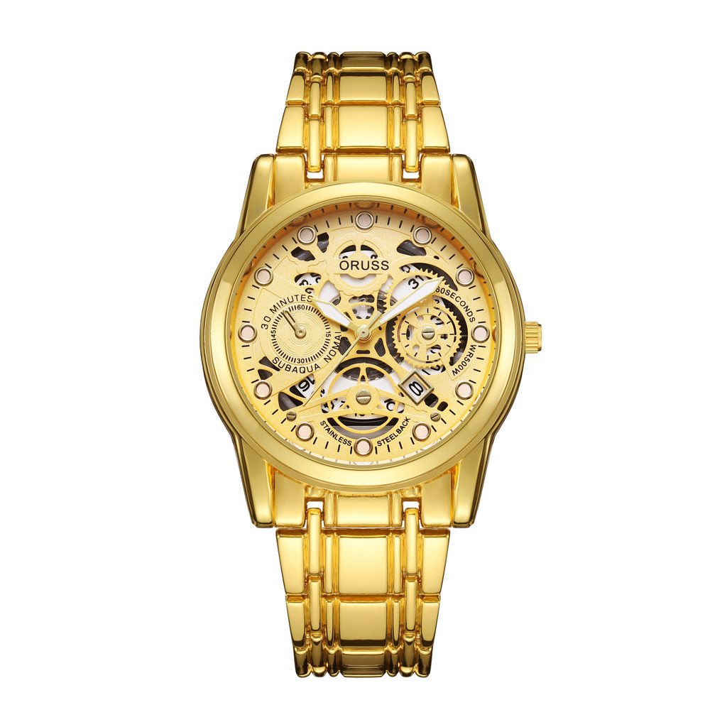 Fully Automatic Movement Quartz watch Men's Hollow Men's Calendar ...