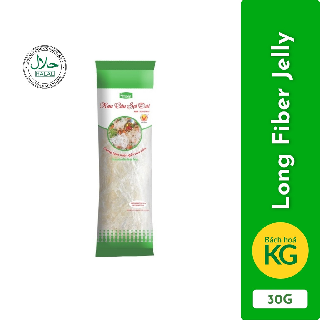 Agar Rovin Long Fiber Jelly 30g - Rau Câu Sợi Dài Agar Rovin 30g ...