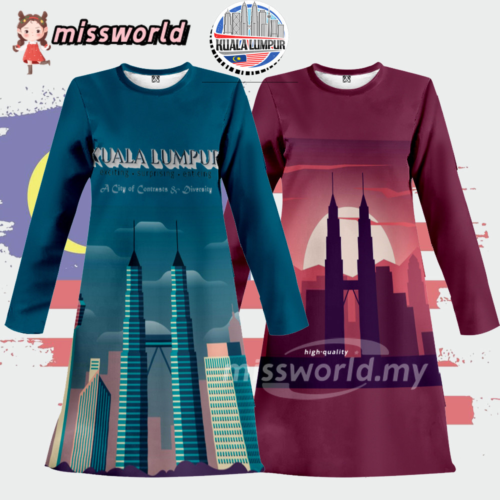 Baju Perempuan Merdeka 2024 Negaraku Kuala Lumpur Jersey Baju Merdeka ...