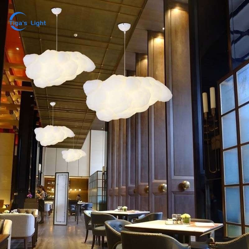 Cloud Shaped Light Modern Chandelier Ceiling Light Dining Room Hanging ...