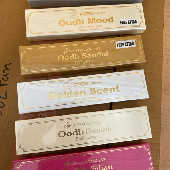 Prime Fragrances INCENSE STICKS OUDH ROSE/SULTAN/COMBODI/SANDAL ...