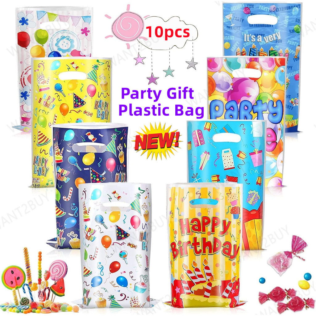 JOY Cookie Beg 10pcs Happy Birthday Christmas Baby Shower Party Gift ...
