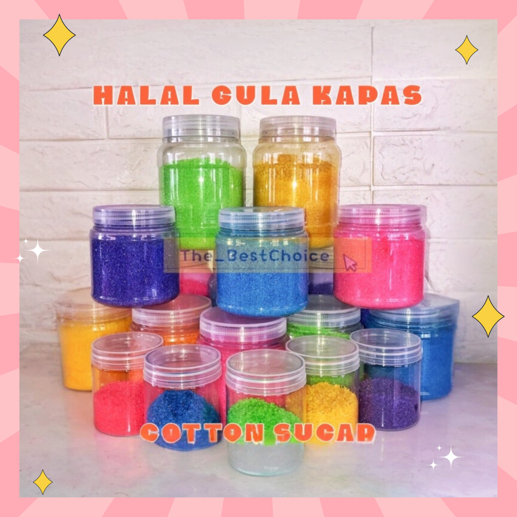 13 Flavor [100g][200g][500g]HALAL Gula Kapas Untuk Cotton Candy Floss ...