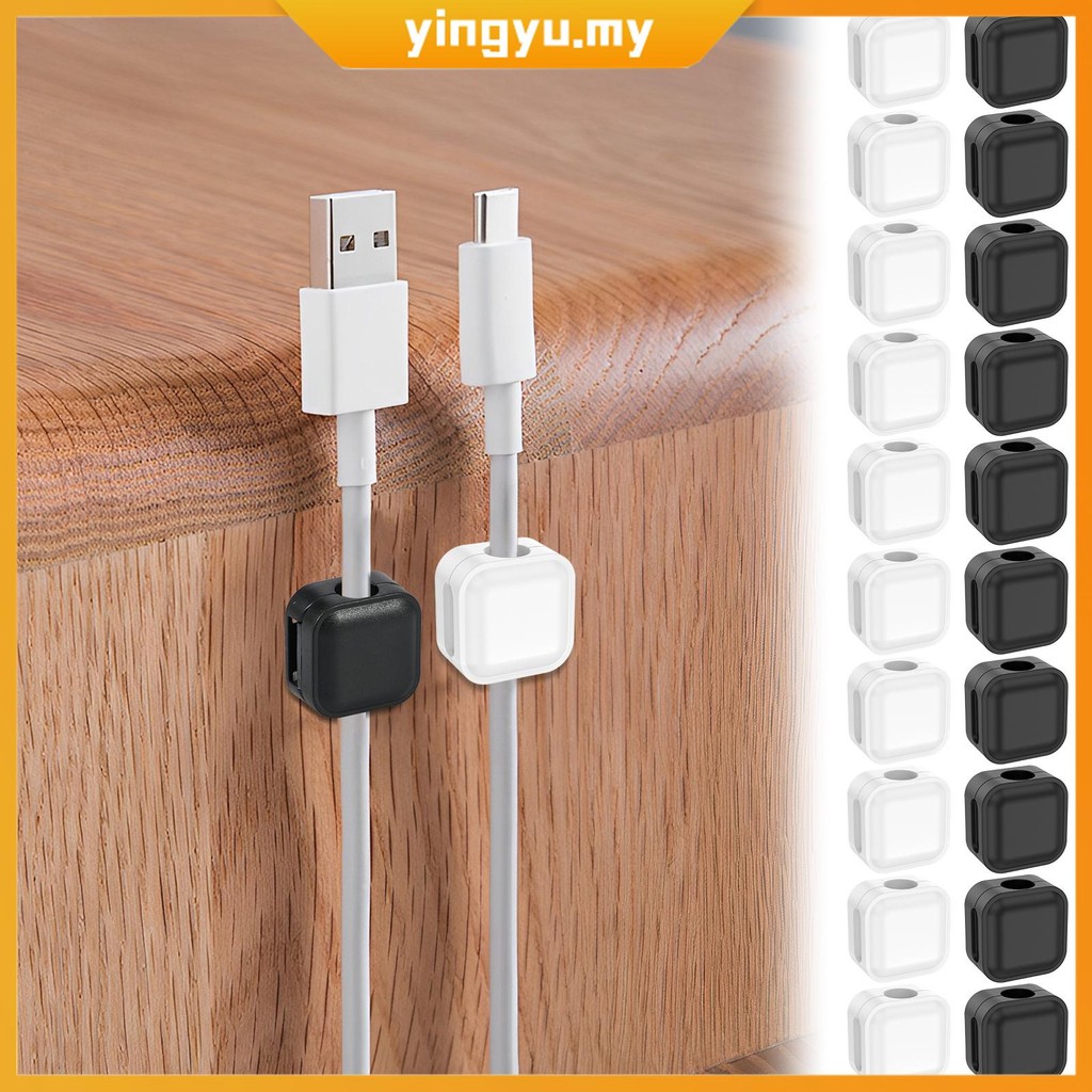 20Pcs Cable Clips Adhesive Plastic Cable Holder Magnetic Cable ...