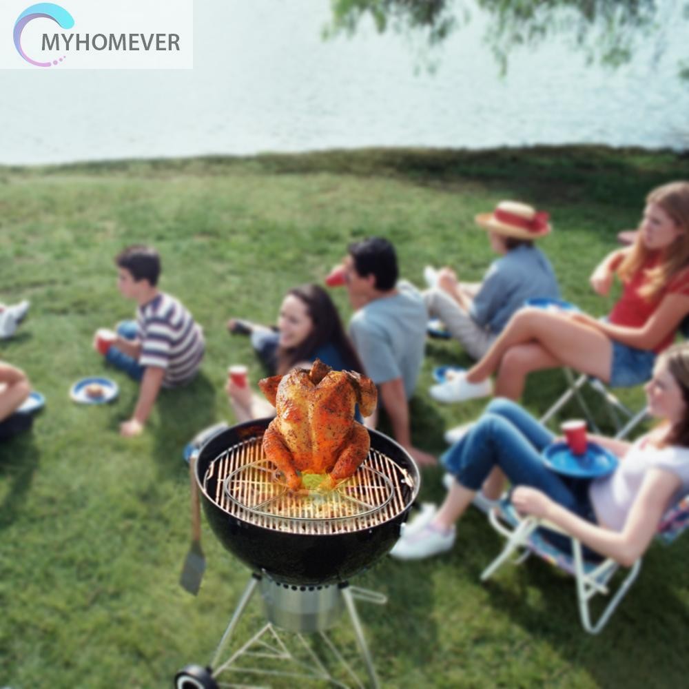 Beer Can Chicken Roasting Stand Stainless Steel Turkey Rack for Smoker ...