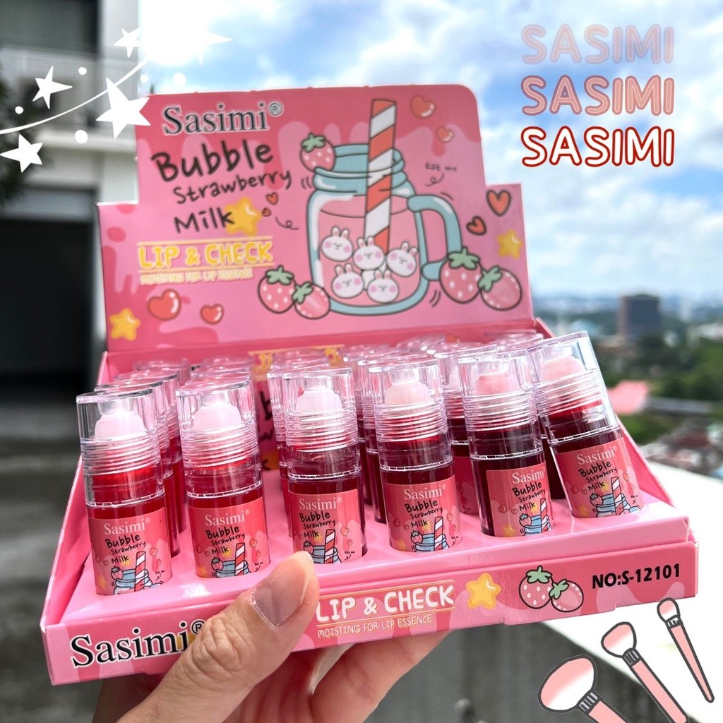 sasimi bubble strawberry milk lip tint | Shopee Malaysia