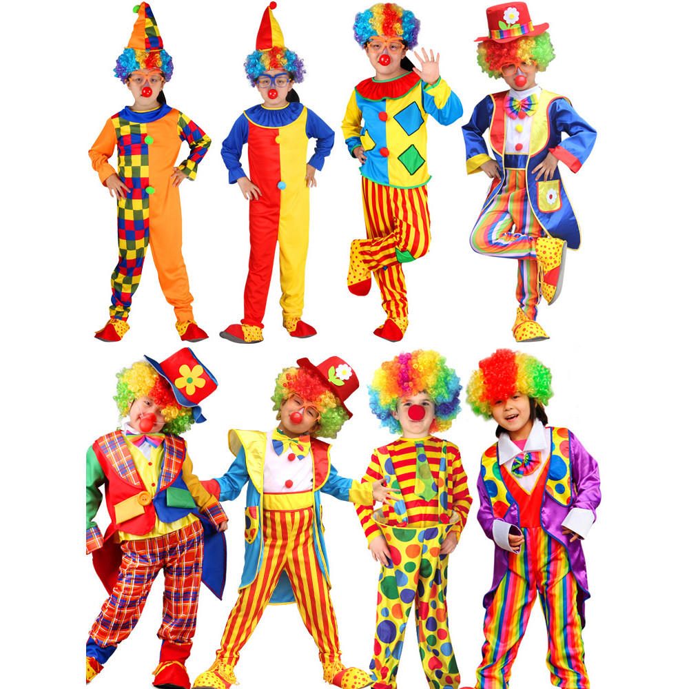Halloween New Year's Day Children's Day Costume Boys Girls Clown ...