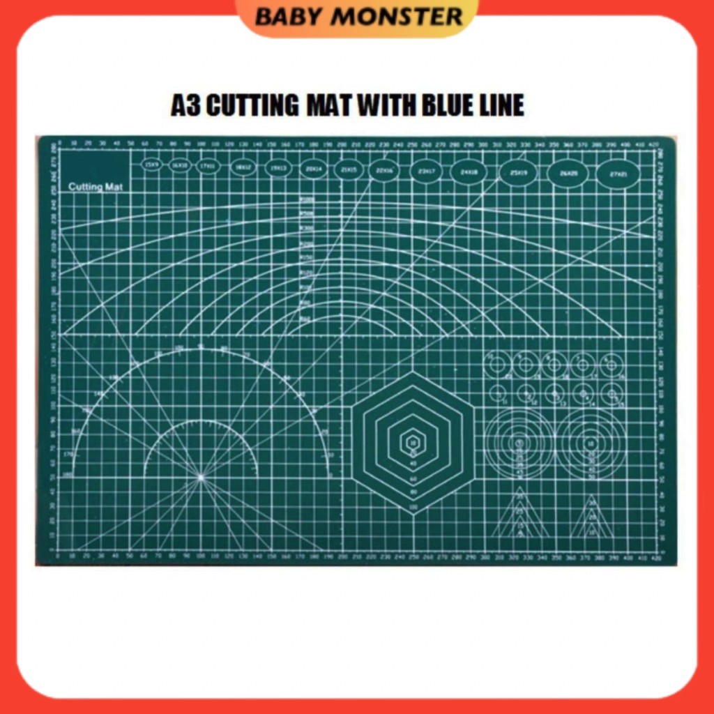 (EXTRA THICK) Top Premium Extra Thick Cutting Mat With Blue Line Cut ...