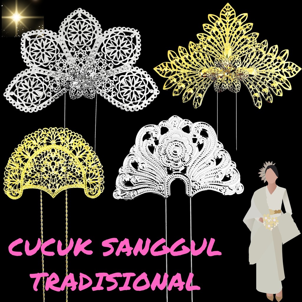Cucuk Sanggul Rambut Tudung Tradisional Nikah Kahwin Tunang Dinner ...
