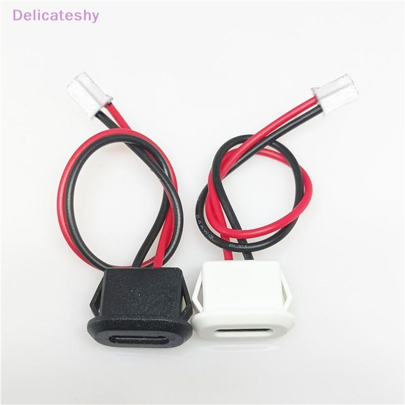Delicateshy 2 Pin USB-C Type Waterproof USB Connector Direct ion female ...