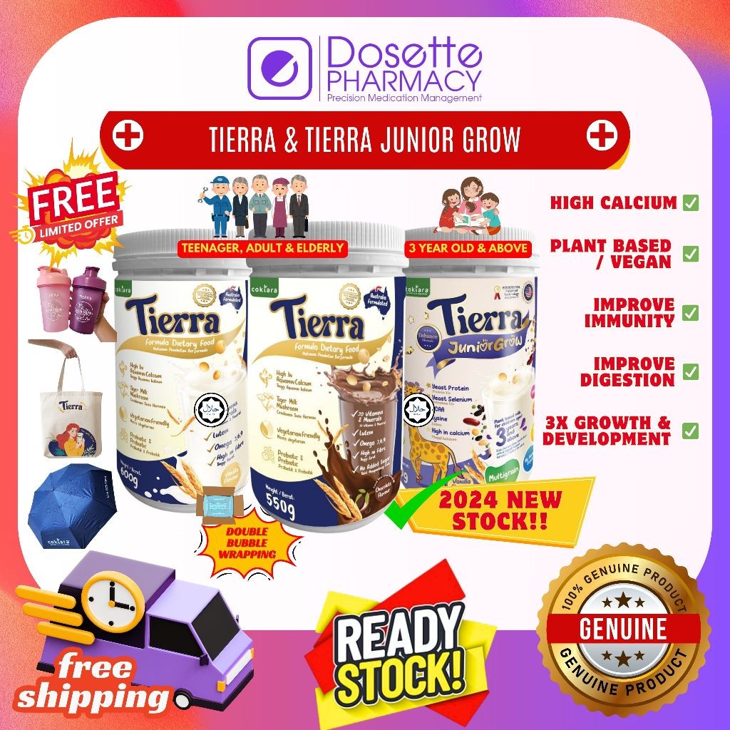 TIERRA MILK [EXP:02/26] TIERRA JUNIOR GROW [EXP:05/26] COKIARA PLANT ...