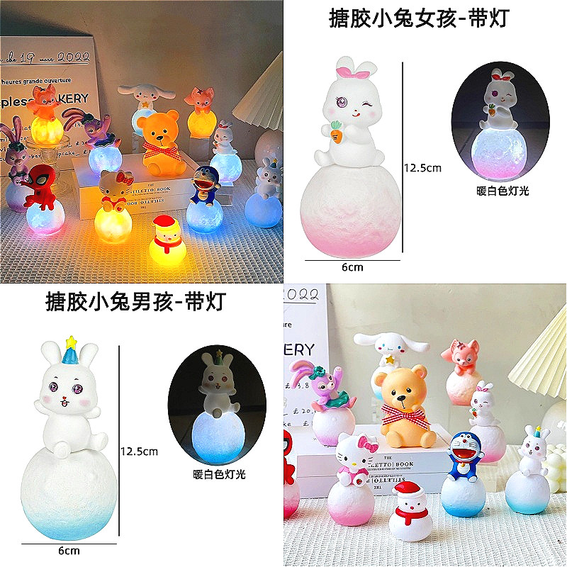 Sanrio Bedlight Cute Sanrio Cartoon Rabbit Fox Spider Man Astronaut ...