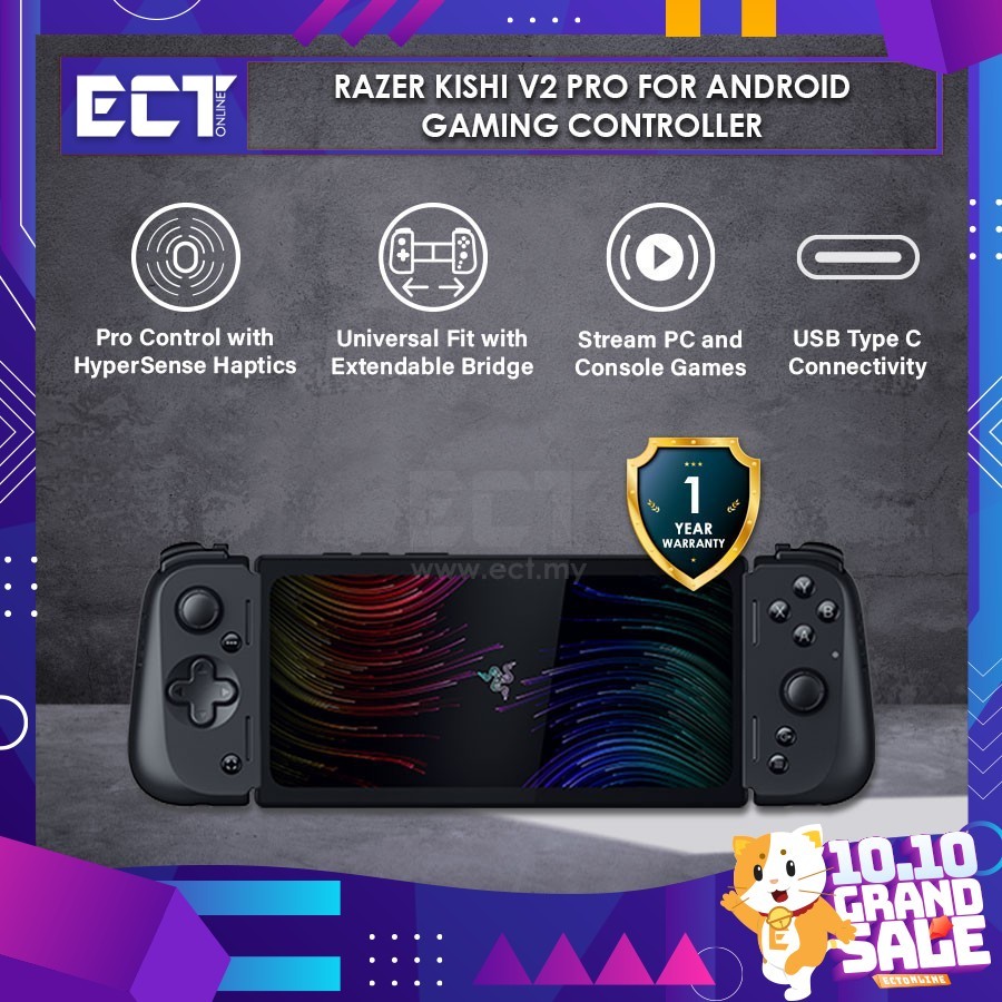 Razer Kishi V2 Pro for Android Gaming Controller (RZ06-04580100-R3M1 ...