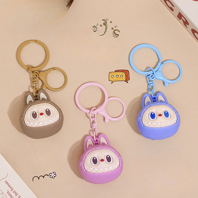 Cartoon Labubu Plush Doll Keychain Labubu Pendant Hanging Ornament ...