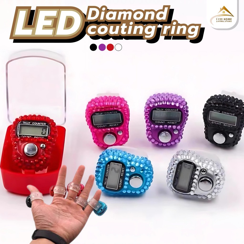 Electronic Finger Counter Hand Counter Diamond Manual Digital Finger ...