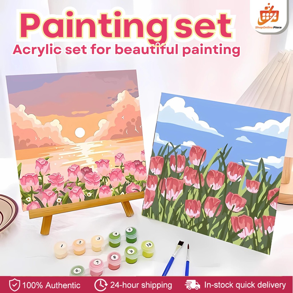 Digital Oil Paint By Numbers Canvas Frame Number Painting Decor Wall ...