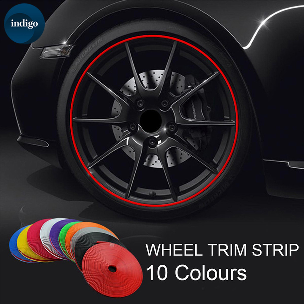 Car lining Rim Sticker Auto Tire Rims Plated Strip Universal wheel ...