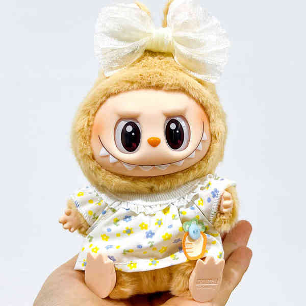 labubu keychain labubu doll Rabu Bubu Sit Party Heartbeat Macaron 17 cm ...
