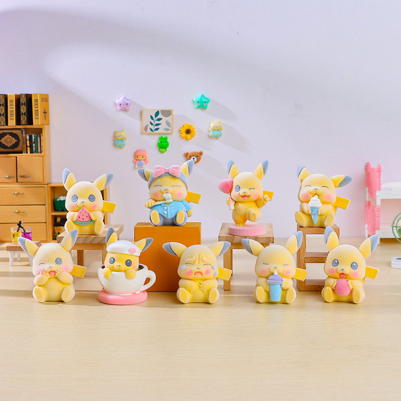 Pikachu’s Flocking No Worries (Second Edition) Blind box Toys Figure ...