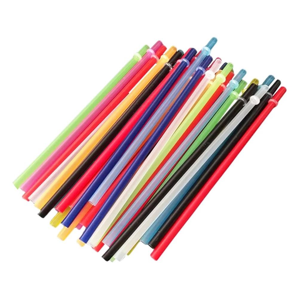 Reusable Plastic Straws For Tumbler Extended Straw With Ring Hard Straw ...