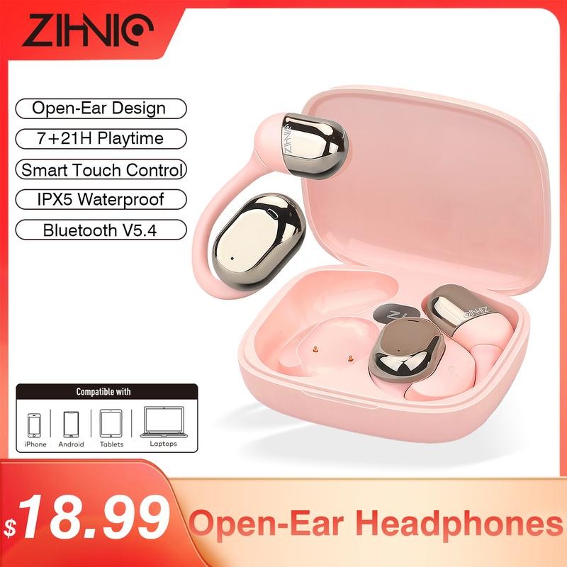 Open-Ear Headphone,OWS,Bluetooth V5.4 Earphones ,Fashionable Earbuds ...