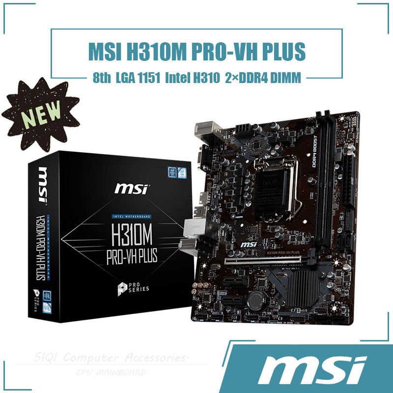 [NEW] MSI H310M PRO-VH PLUS Motherboard LGA 1151 2×DDR4 Intel H310 ...