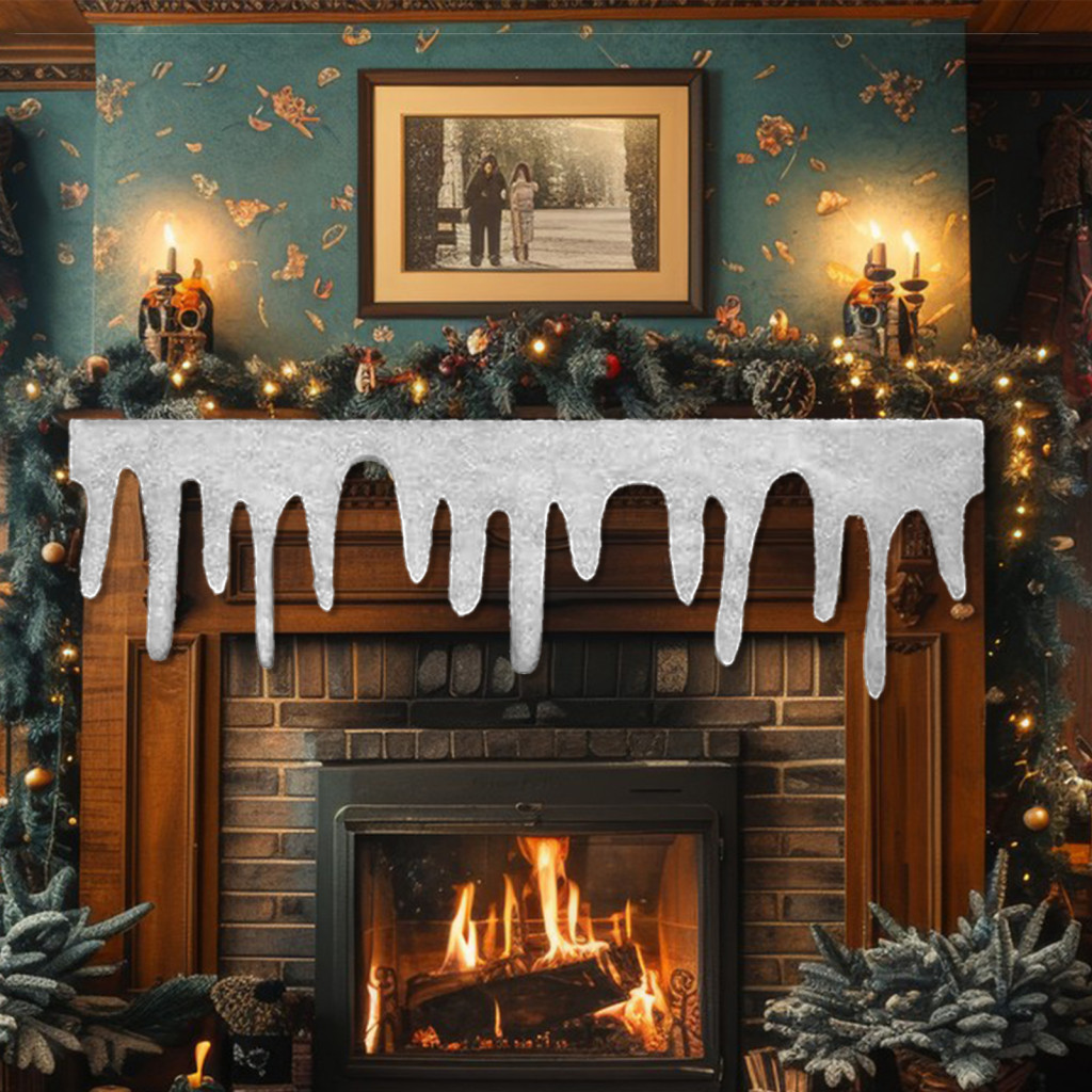 [poslajudo] Icicle Shaped Snow Blanket Christmas Snow Blanket for ...