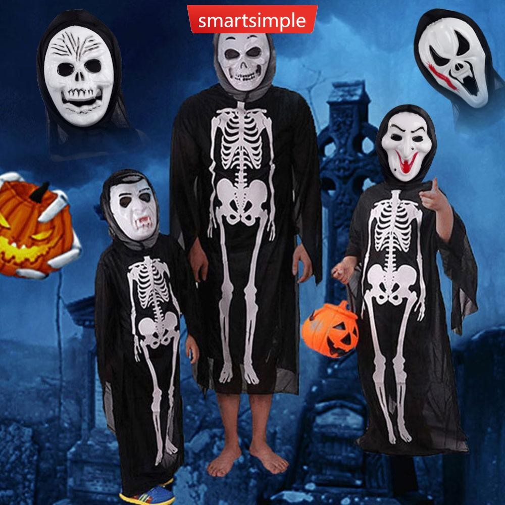 SMARTSIMPLE Halloween Scary Mask Scream Ghost Face Plastic Witches Mask ...