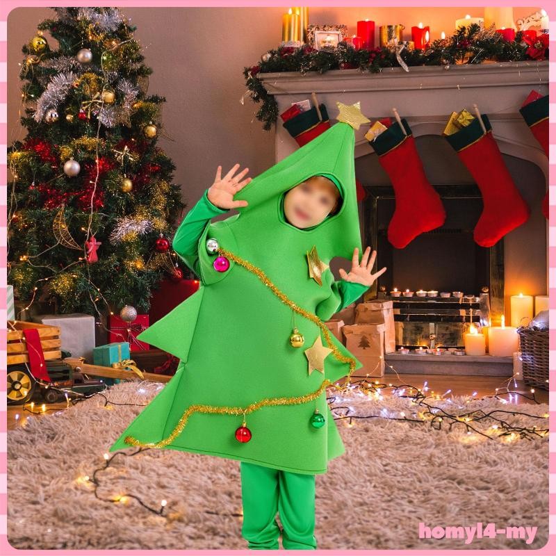 [HomyldfMY] Child Christmas Tree Costume Suit Roles Play Cosplay for ...