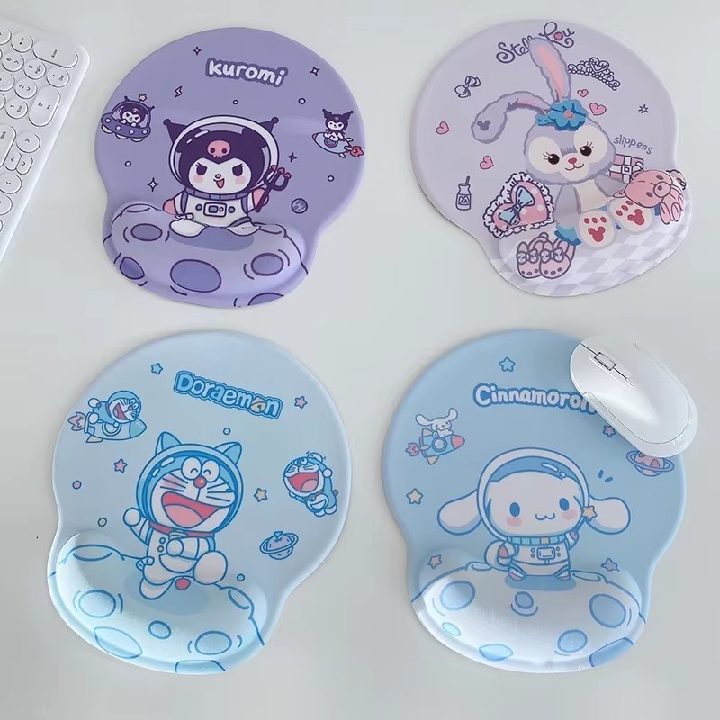 Kawaii Sanrio Mouse Pad with Wrist Rest Non-slip Rubber Computer Pad ...