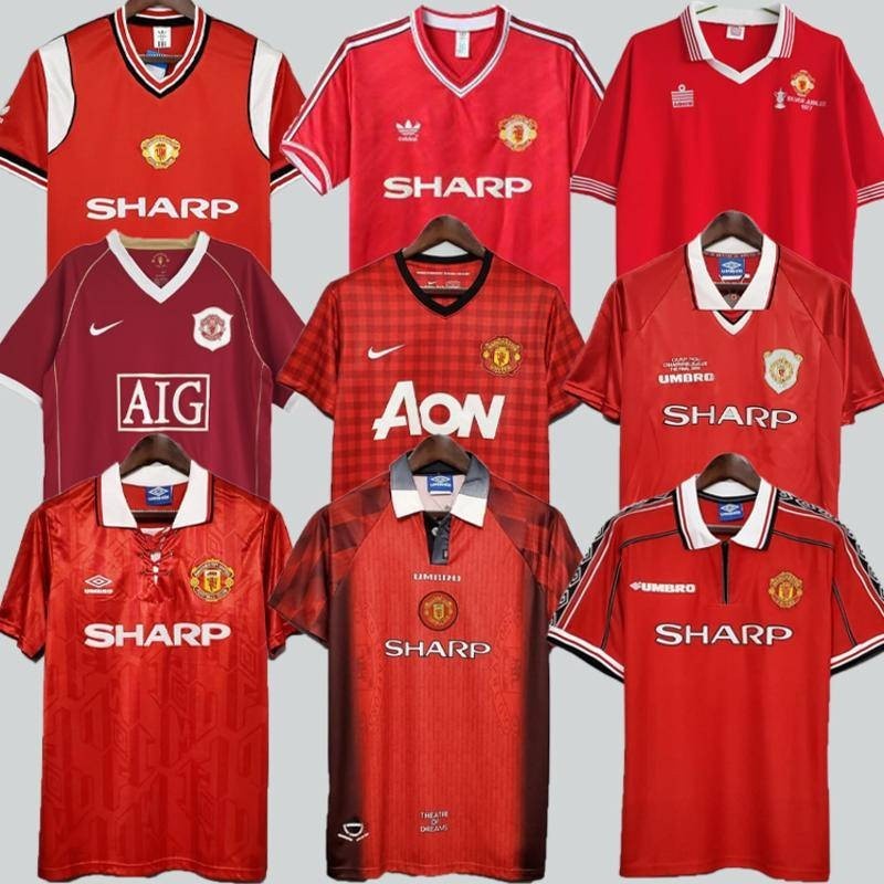 1998 MU Home Retro Soccer Jersey 92-94 96-97 99-00 06-07 Manchester ...