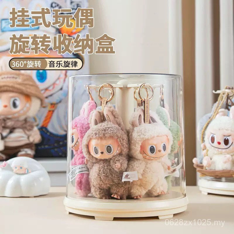 Labubu Mystery Box Transparent Storage Rotating Doll Doll Exhibition ...