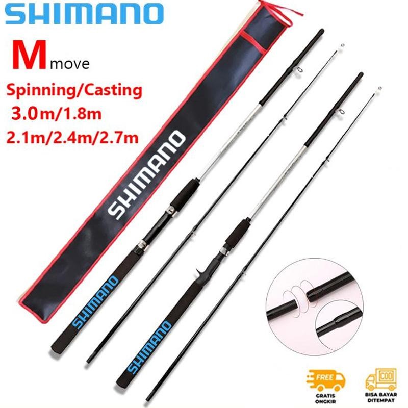 Shimano Casting Rod Spinning Rod Fishing Rod MH Power Joran Pancing ...