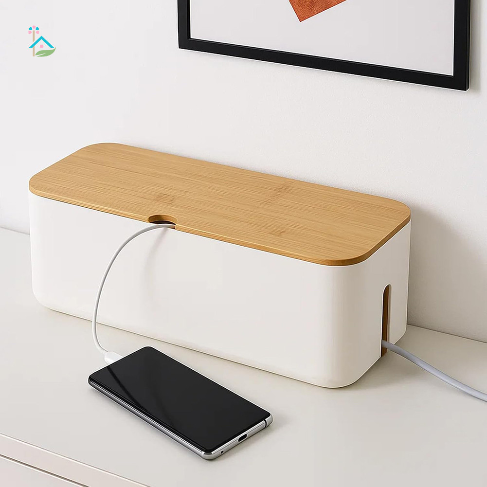 Under Desk Power Strip Hider Box For Tangled-Wires Multifunctional ...
