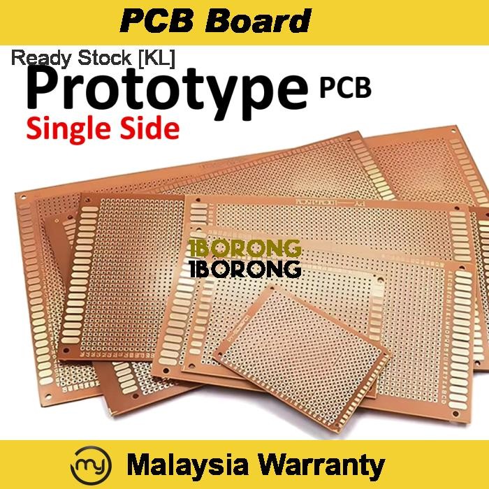 Donut board Perf Bread board Prototype PCB Circuit Single Side | Shopee ...