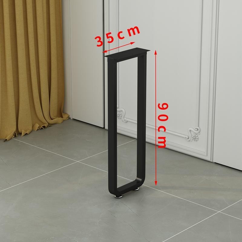 Custom Iron Art Table Legs U-Shaped Folding Desk Support Frame Bar ...