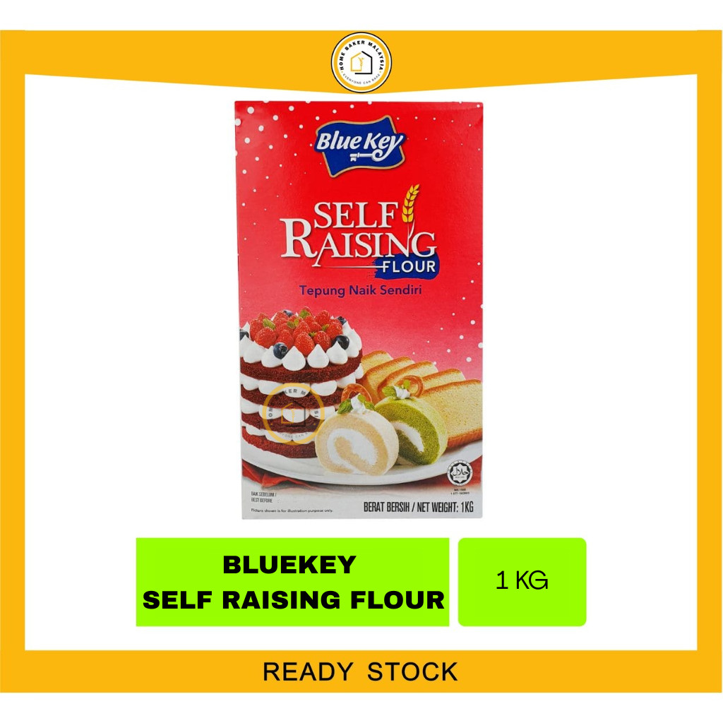 BLUE KEY SELF RAISING FLOUR / TEPUNG KEK NAIK SENDIRI 1kg - HOME BAKER ...