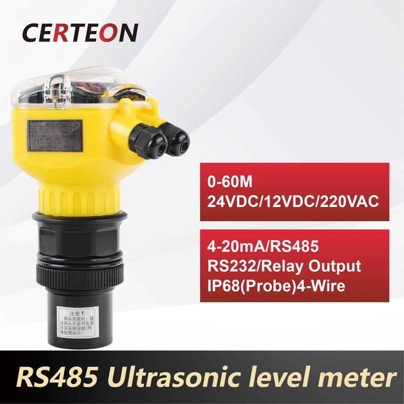 Ultrasonic Water Level Sensor for Tank Digital Liquid Level Meter with ...