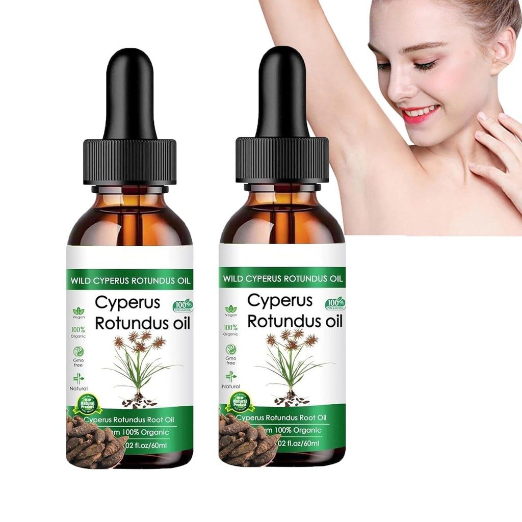 2 Pcs Cyperus Rotundus Oil, Cyperus Rotundus Oil for Hair Re moval ...