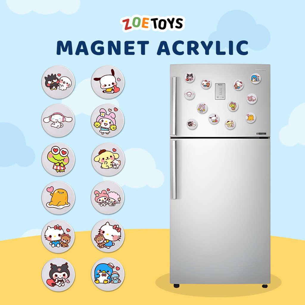 Bundled Joys Magnet Acrylic | Sanrio Planet Outer Space Acrylic Refrigerator Mount Magnet ...