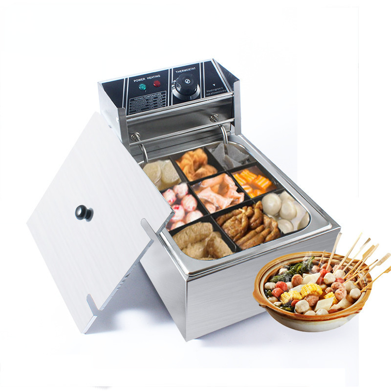 Stainless Steel Kanto Cooking Machine 9 Grid Spicy Hot Pot Stove ...