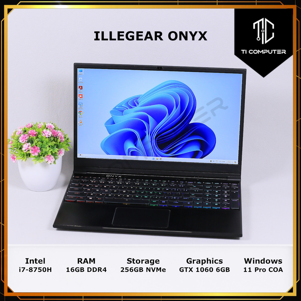 ILLEGEAR ONYX Intel Core i7-8750H 16GB RAM 256GB NVMe SSD GTX 1060 6GB ...