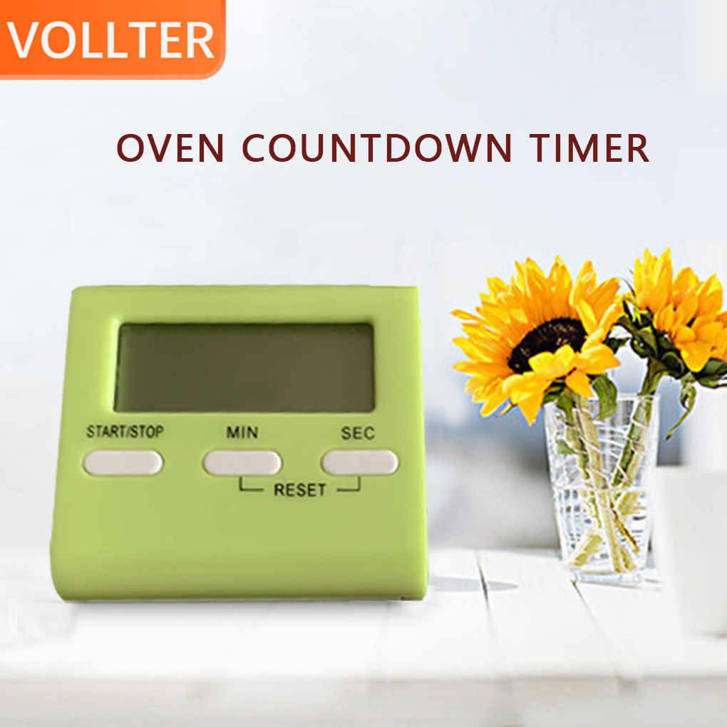 Digital Timer Large Screen LCD Cooking Count Up Electronic Countdown ...