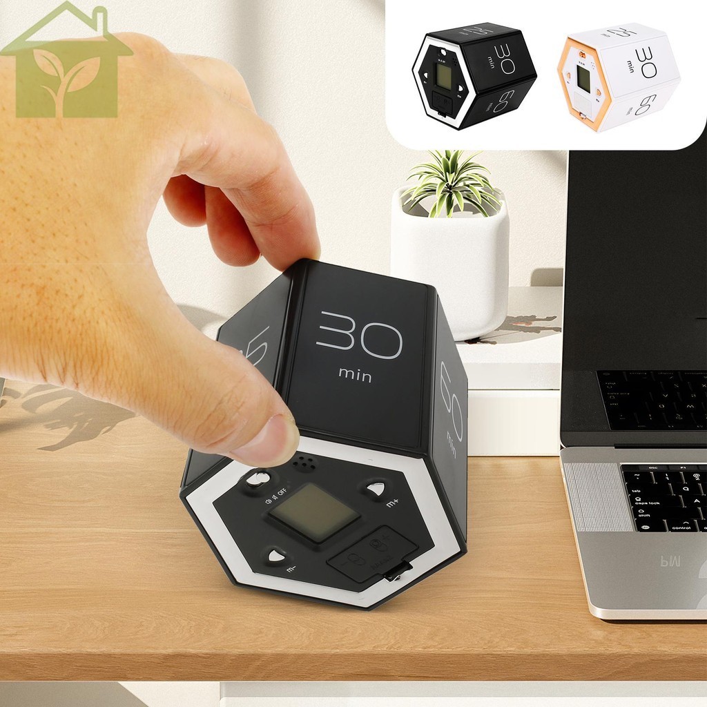 Cube Timer Flip Focus Timer 1/5/10/25/30/60 Minutes and Custom ...